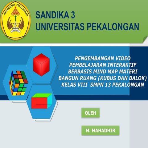 Media Pembelajaran matematika menggunakan mind map | PPTX