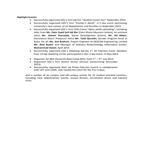 Highlight Events | PDF