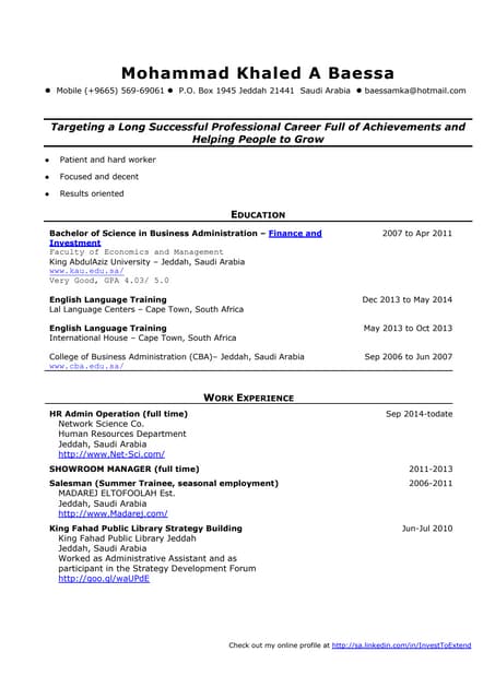 Hadeer CV (Logistics) | DOC