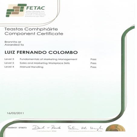 fe_certificado_FETAC | PDF