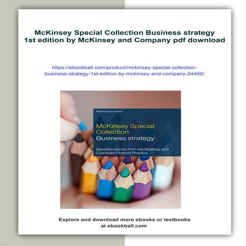 McKinsey Special Collection Business strategy 1st edition by McKinsey ...
