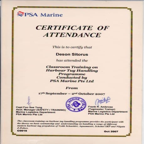certificate ASD.PSA