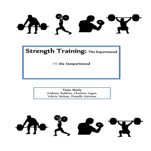 Strength Training Draft | DOCX | Physical Therapy | Wellness