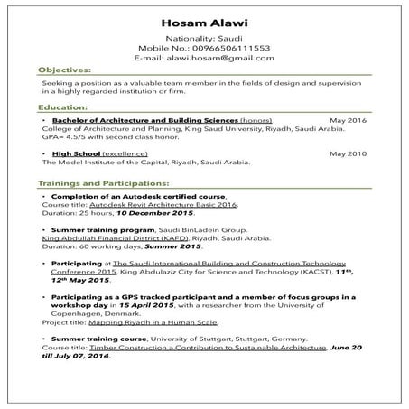 Hosam Alawi's Resume | PDF