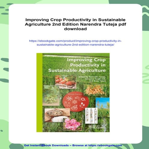 Improving Crop Productivity in Sustainable Agriculture 2nd Edition ...