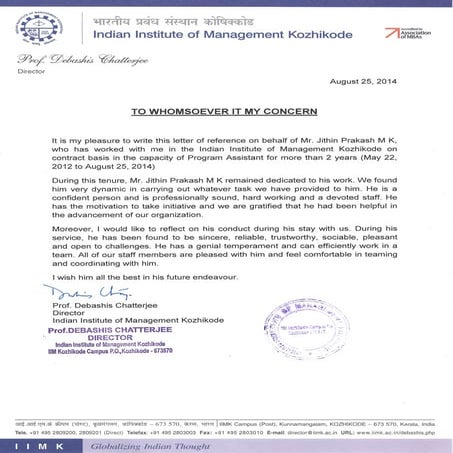 Experience Letter | PDF