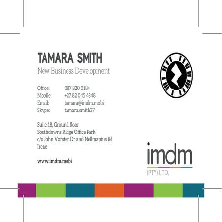 Tamara business card | PPT