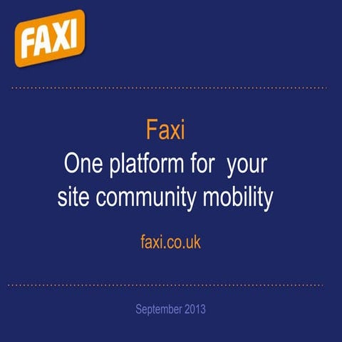 Faxi future roadmap 05.11.14