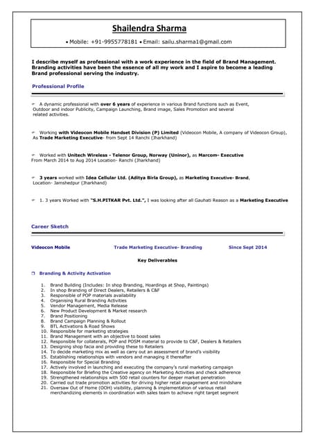 Mukesh Shukla CV | DOCX