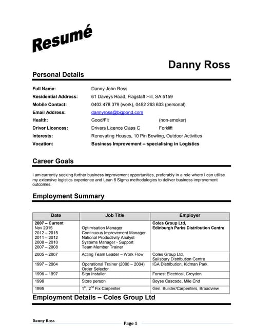 Resume RST | PDF