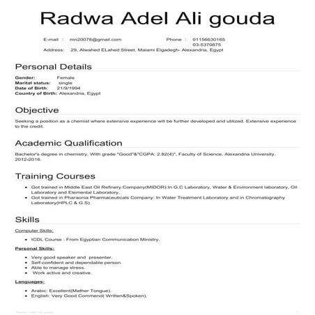 cv sahar | PDF