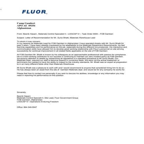 16 - Recommendation Letter | PDF