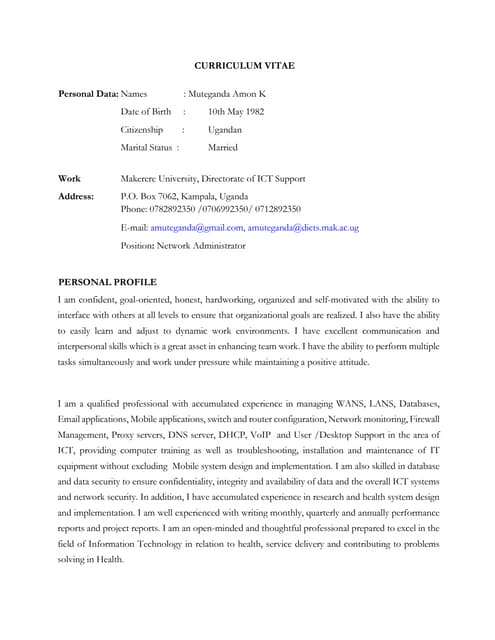 cv mayor new(1) | DOC | Technology & Computing