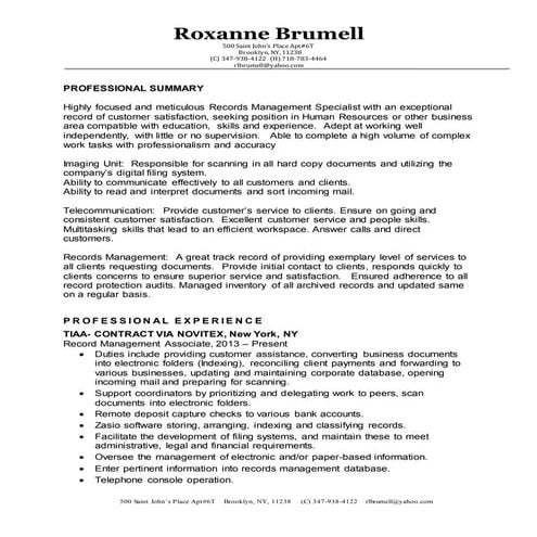 Roxanne Brumell's Resume 2016 5 | DOCX