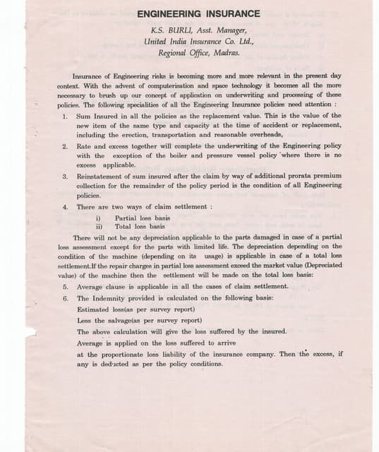 Industrial All Risk insurance Policy IAR | PPTX | Motor Insurance ...