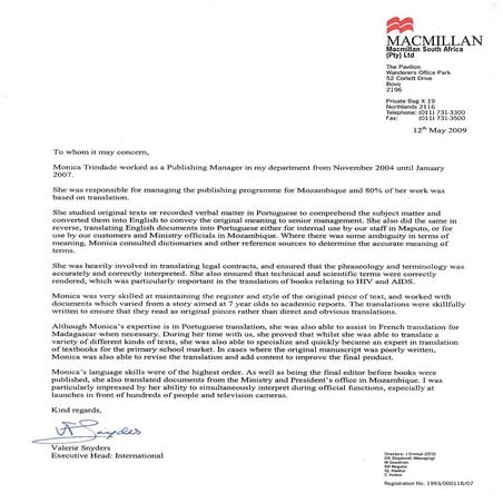 Reference Letter 3 | PDF | Publishing Industry | Industries