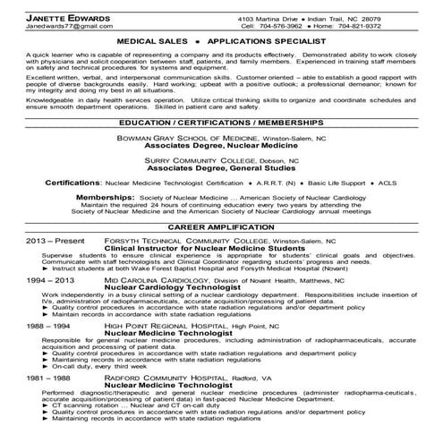 JANETTE EDWARDS_Resume_Sales | DOCX | Healthcare Industry | Industries
