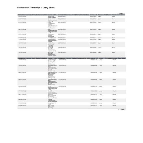 Halliburton Transcript | DOCX