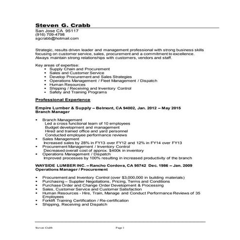 Steve Crabb Resume (M) | DOCX