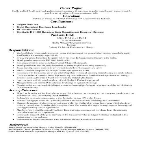Glen's Resume | DOCX