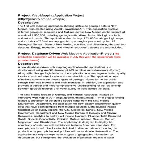 WebMappingApplicationInfo | PDF