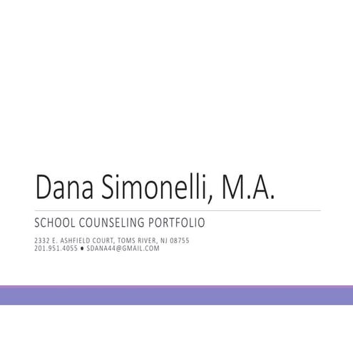 School Counseling Portfolio_2016 | PDF