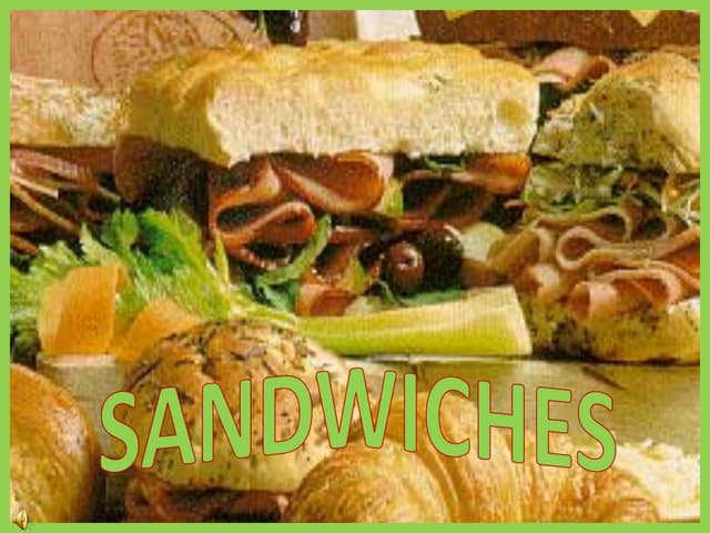 Classifications of Sandwiches | PPTX