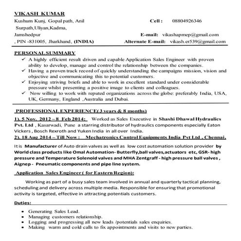 jeet resume for fresher mech. | DOCX
