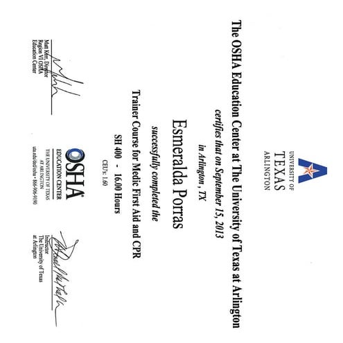 OSHA 400 - Trainer Course for Medic First Aid & CPR | PDF