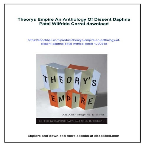 Theorys Empire An Anthology Of Dissent Daphne Patai Wilfrido Corral | PDF