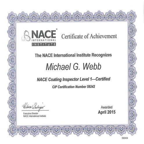 NACE certificate | PPT