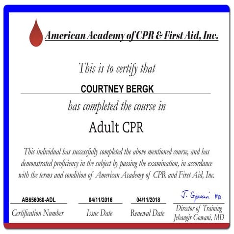 CPR Cert | PPT