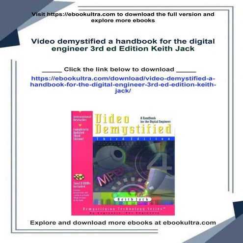 Video demystified a handbook for the digital engineer 3rd ed Edition ...
