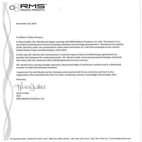 RMS Letter of Recommendation 11-2015 | PDF
