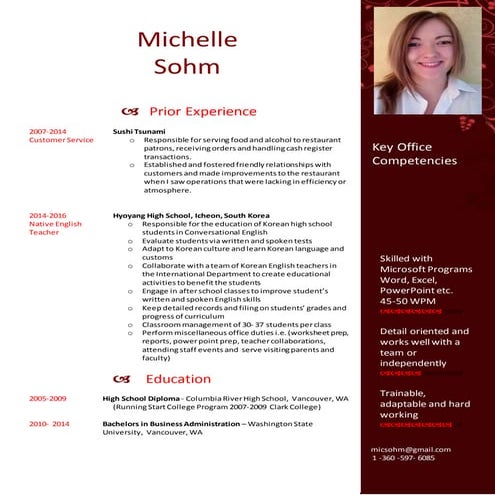 Michelle S. Resume | DOCX