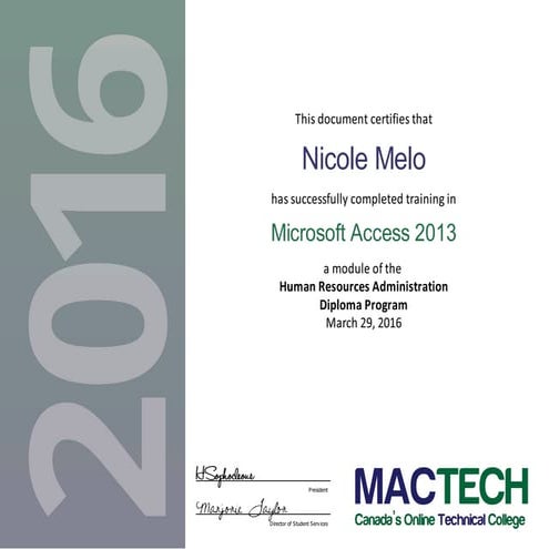 Microsoft Acess | PDF