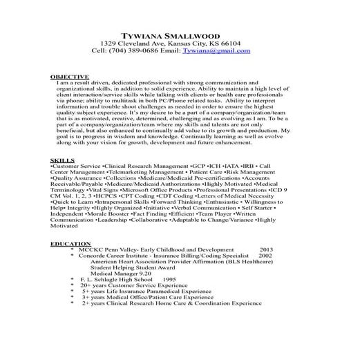 TW's Resume 072516 | PDF