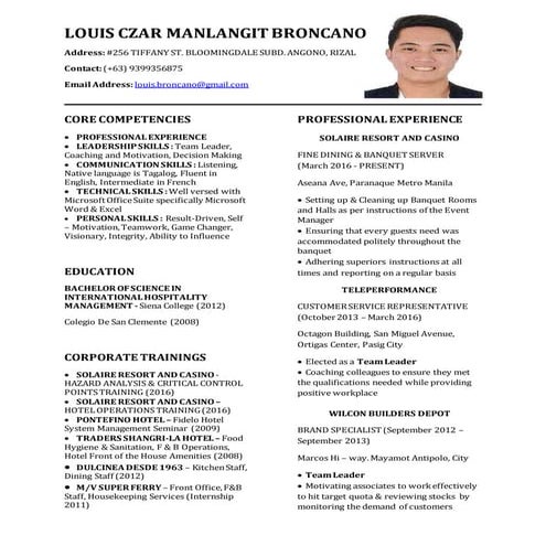 LOUIS CZAR MANLANGIT BRONCANO | PDF