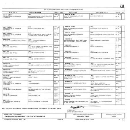 Joint Services Transcript | PDF