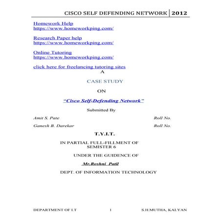 85320337 networking-case-study | DOC