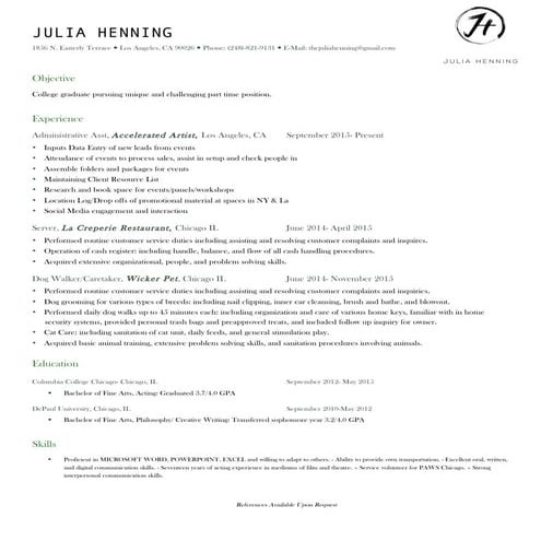 Resume | RTF