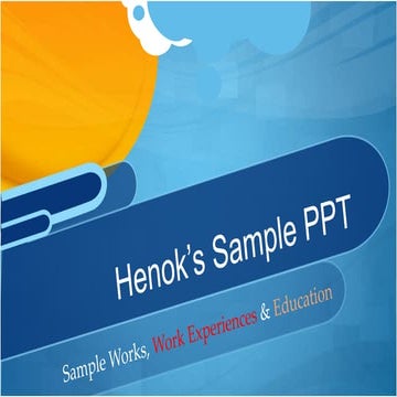 Henok's-Portfolio | PPTX