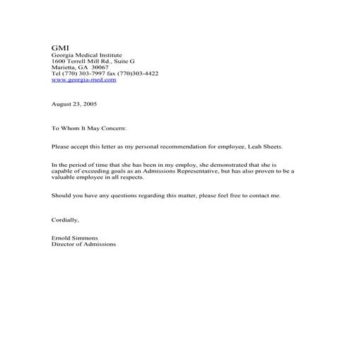 Letter of rec R Morrison | DOC
