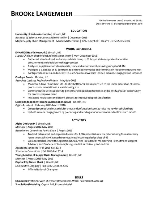 Joshua_Rothenberg_Current_Resume_2 | DOCX | Databases | Computer Software and Applications