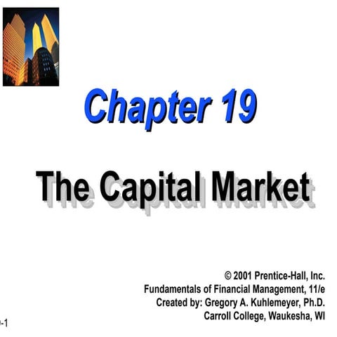 Chapter 19 - The Capital Market.ppt Slideshow | PPT