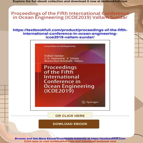 Proceedings of the Fifth International Conference in Ocean Engineering ...