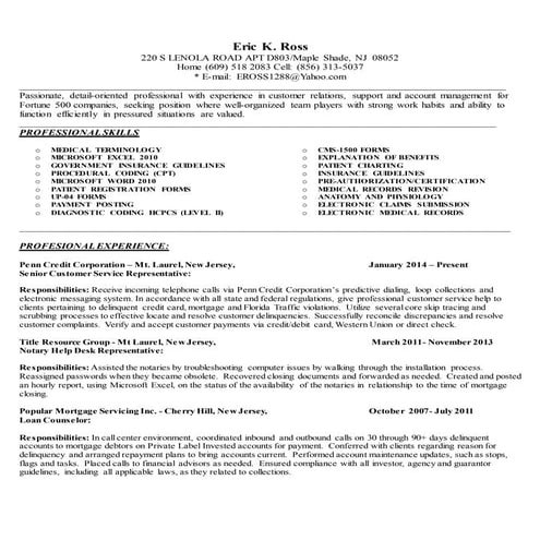 eric's resume final 4 | PDF