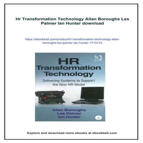 Hr Transformation Technology Allan Boroughs Les Palmer Ian Hunter | PDF