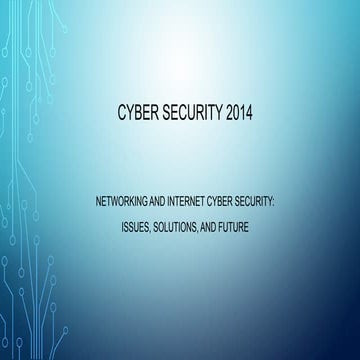 2014CyberSecurityProject | PPTX