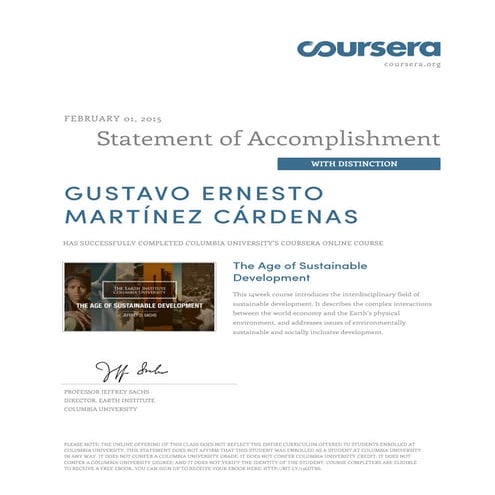 Coursera susdev 2015 | PDF